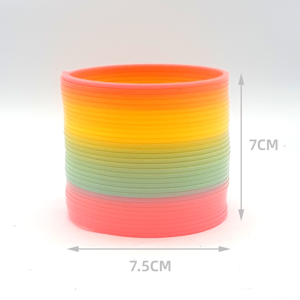 Educational Rainbow Circle Slinky Slime Creativity Flexibility Ring ...