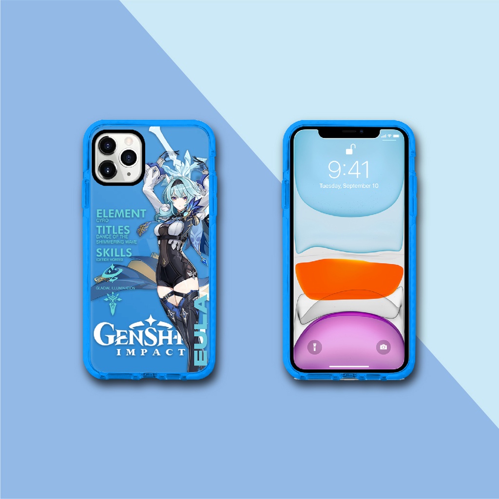 [GENSHIN IMPACT] AYAKA GANYU EULA SHENHE NEON CASE Anime Phone CASE ...