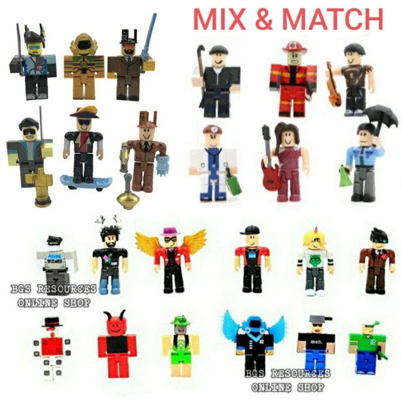 READY STOCK☝️ 12PCS ROBLOX FIGURES MIX & MATCH ROBLOX TOY RED HEADSTACK ...