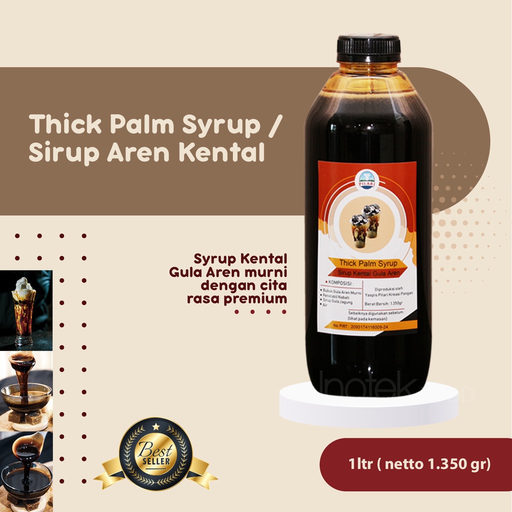 Thick Palm syrup / Thick liquid Palm sugar / Brown sugar syrup 1350 gr ...