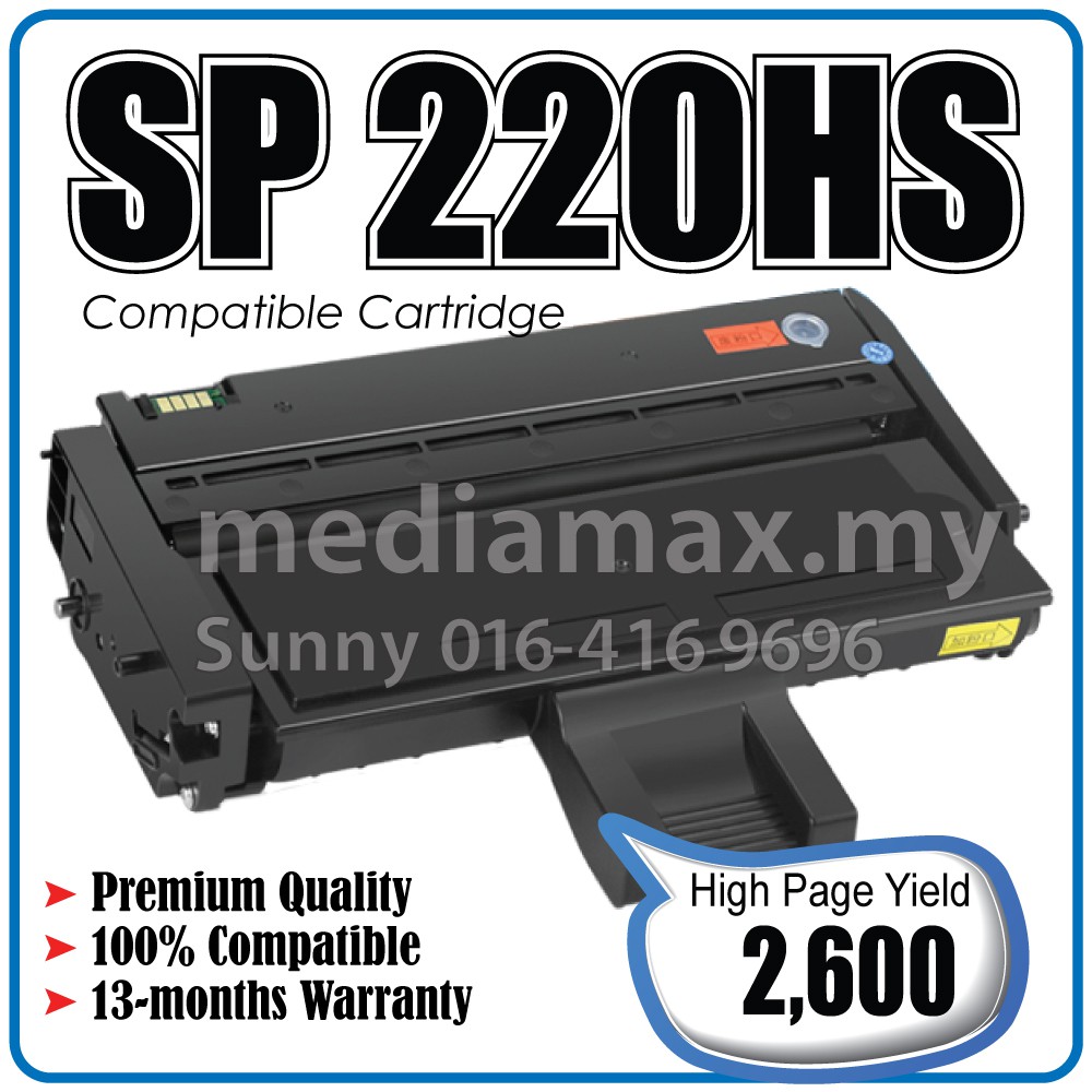 Compatible Ricoh SP220NW Aficio SP220HS SP 220NW SP220 220 SP220SFNw SP 220SFNW Black Laser ...