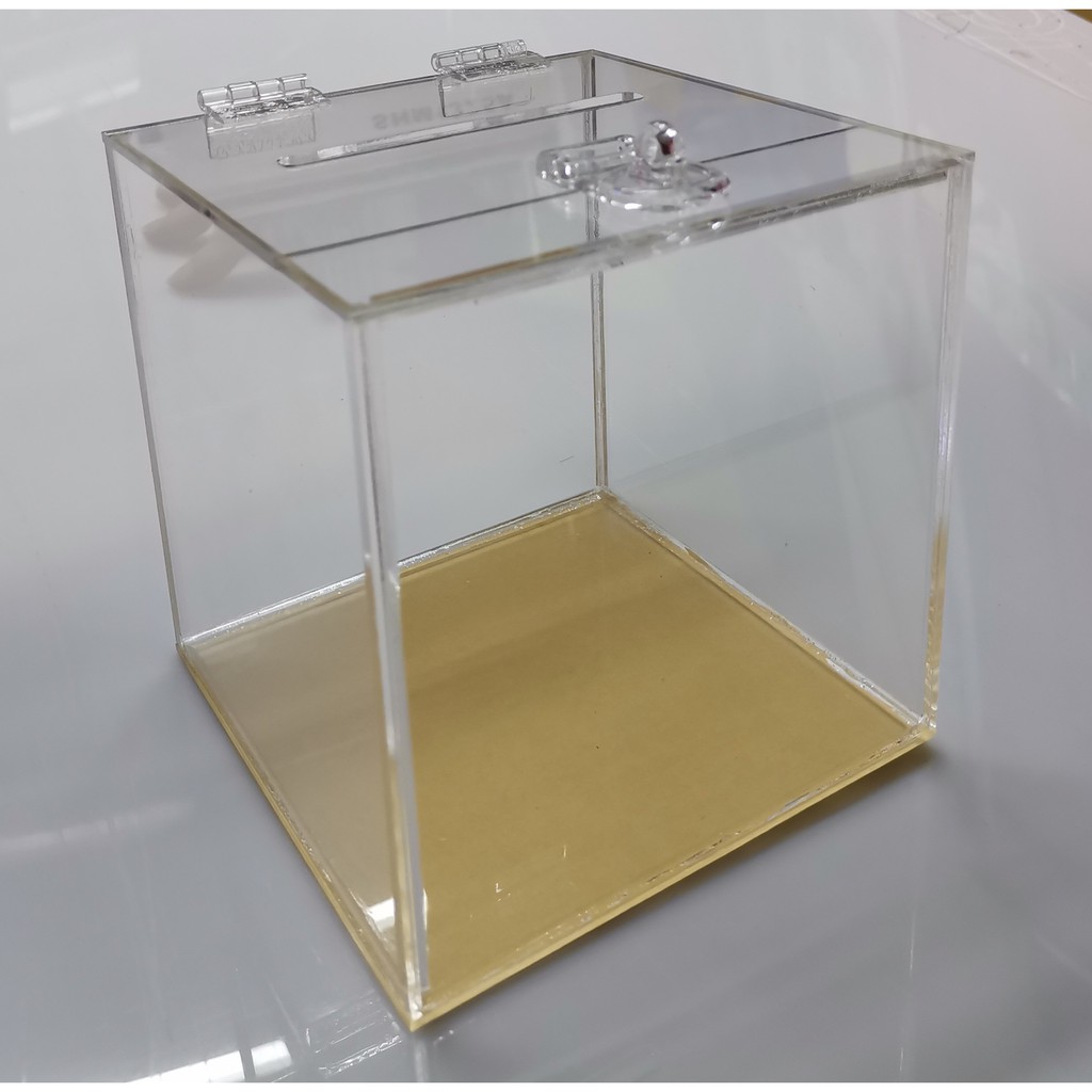 TRANSPARENT DONATION BOX, PETI DERMA PLASTIK, contrubute box ...