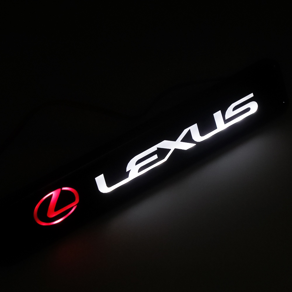 Car Sticker ABS Chrome Front Hood Grille Emblem LED Decorative Lights ...