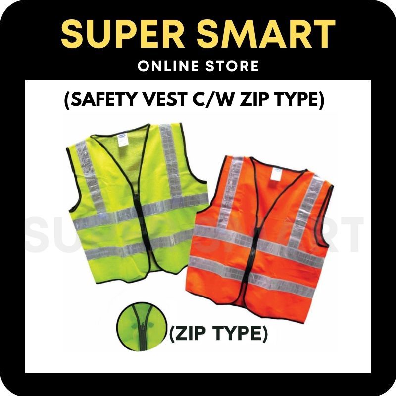 REFLECTIVE SAFETY VEST (ZIP TYPE) | Shopee Malaysia