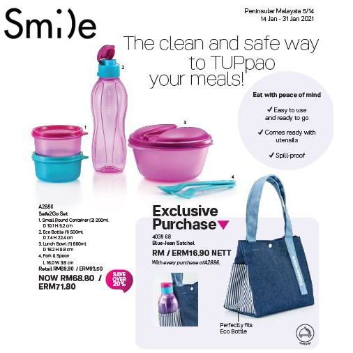Tupperware Safe2Go Set (New) | Shopee Malaysia