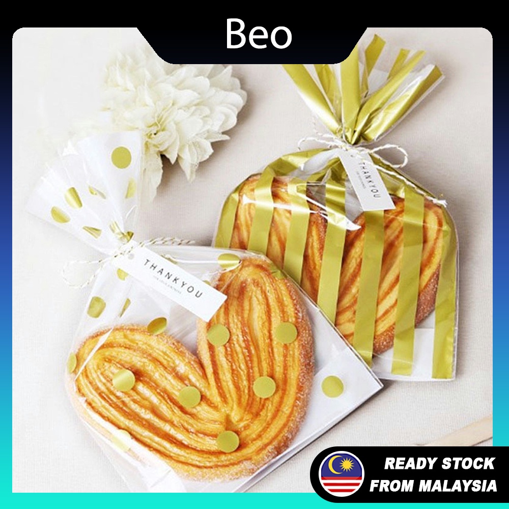 50pcs Gold Cookies Packaging Doorgift, Birthday Party Door Gift (Beg ...