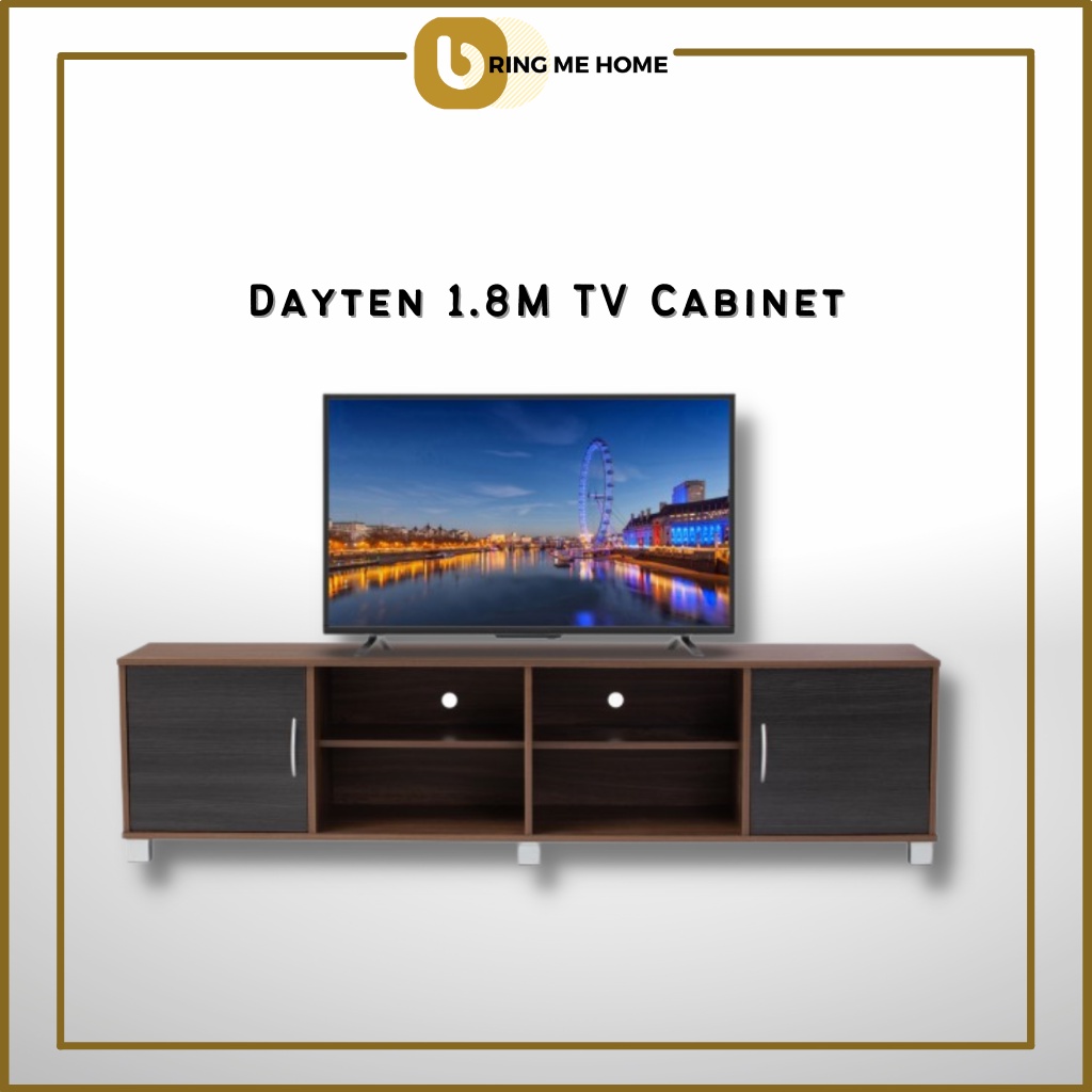 DAYTEN 6FT TV Cabinet 6FT TV Rack TV Cabinet Modern TV Console Cabinet Meja TV Almari TV Rak TV ...