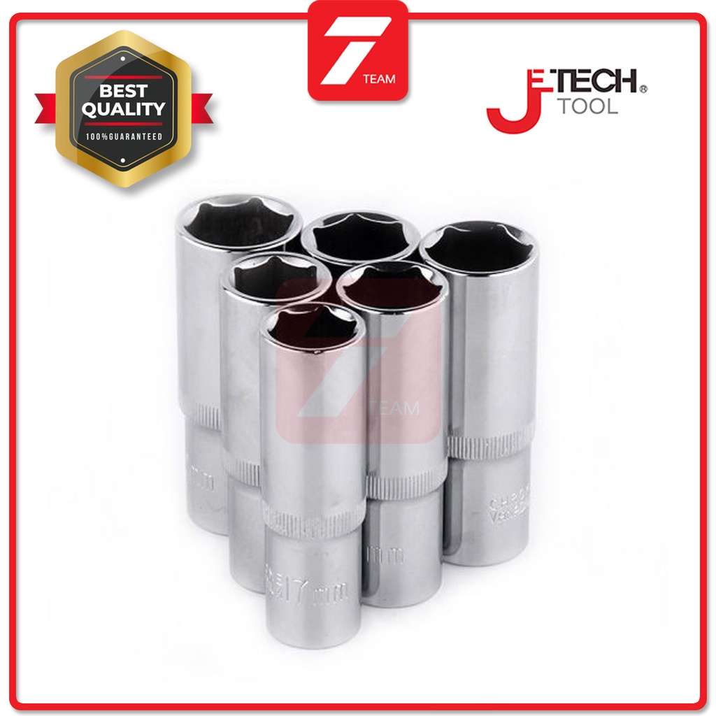 JETECH Cr.V 1/2" X 6 POINT and 12 POINT Deep Type Box Socket | Shopee ...