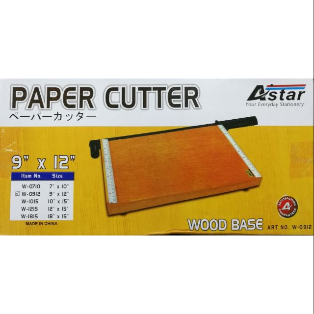 Astar Cow Head Paper cutter with wooden base (A4 size) | Shopee Malaysia