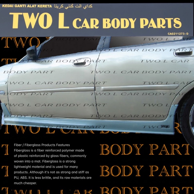 waja r3 side skirt with emblem r3 pu and fibre | Shopee Malaysia