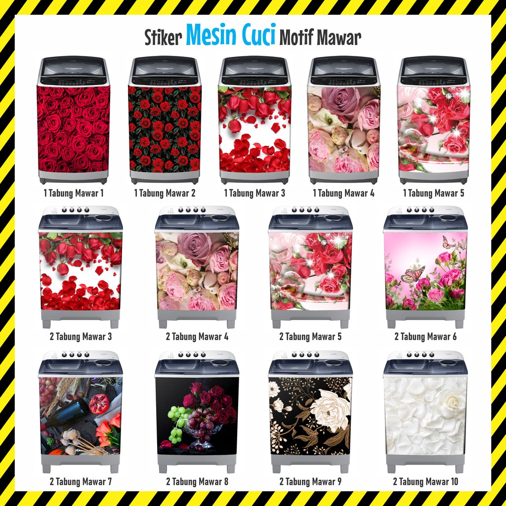 MESIN 1-tube Washing Machine STICKER And 2-tube Washing Machine STICKER ...