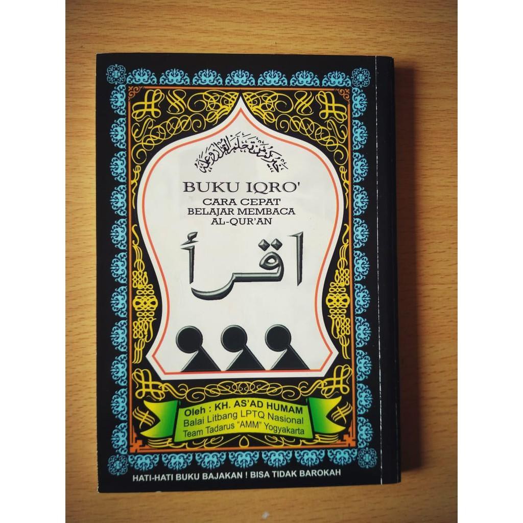 Iqra' Hitam Lengkap Jilid 1-6 Cara Cepat Belajar Membaca Al-Quran ...