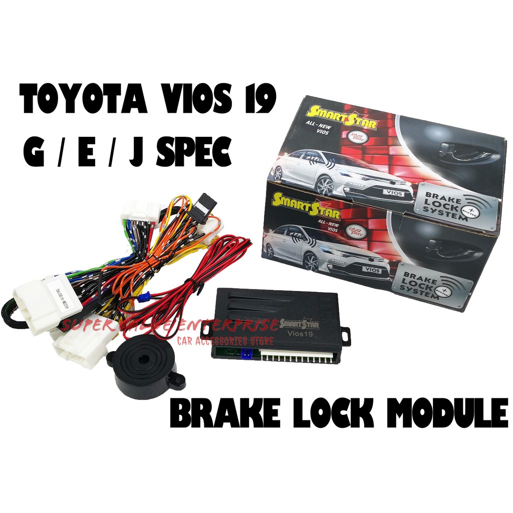 TOYOTA VIOS 2019 G/E/J SPEC Plug And Play Brake Lock System Module With ...