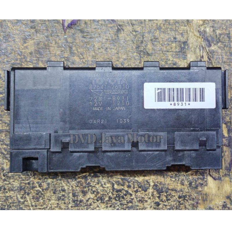 Toyota Hiace 82641-26110 integration Relay Original | Shopee Malaysia