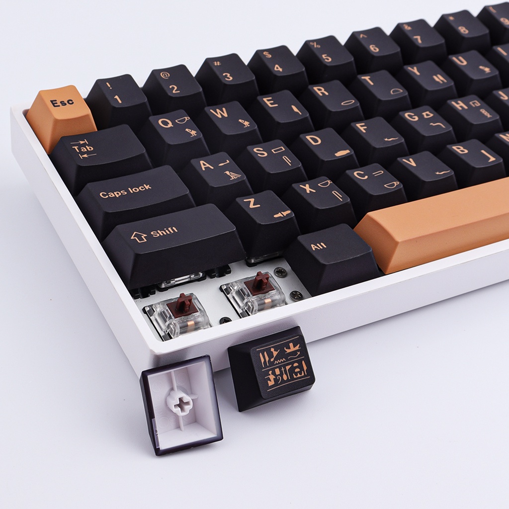 GMK Pharaoh PBT Keycap 129 Keys Cherry Profile DYE-SUB GMK Pharaoh ...