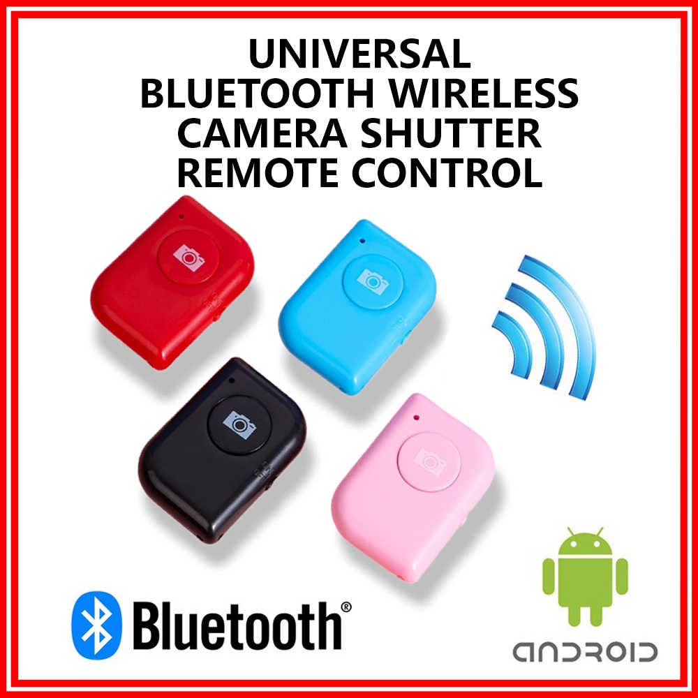 Universal Bluetooth Shutter Wireless Remote Control Shutter All Phone ...