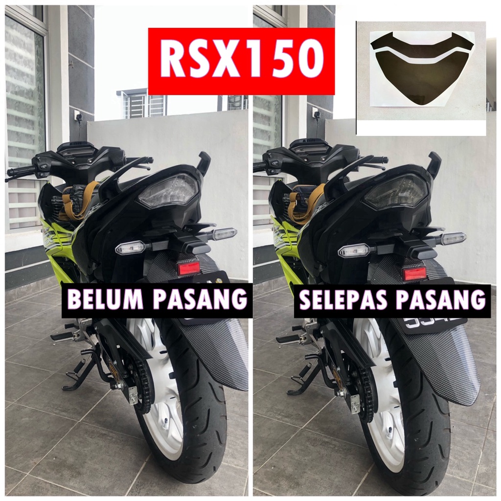 HONDA RSX 150 TINTED LAMPU BELAKANG SMOKE & BLACK Tinted Motor RSX150 ...
