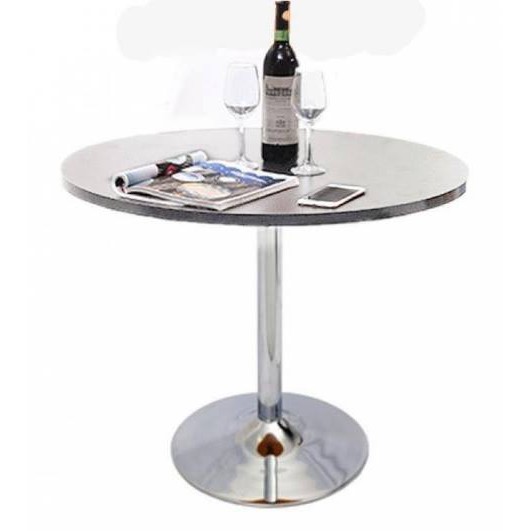 Simple Chrome Leg Round Dining Table - Medium 简约圆型休闲脚餐桌 - 中型 | Shopee ...