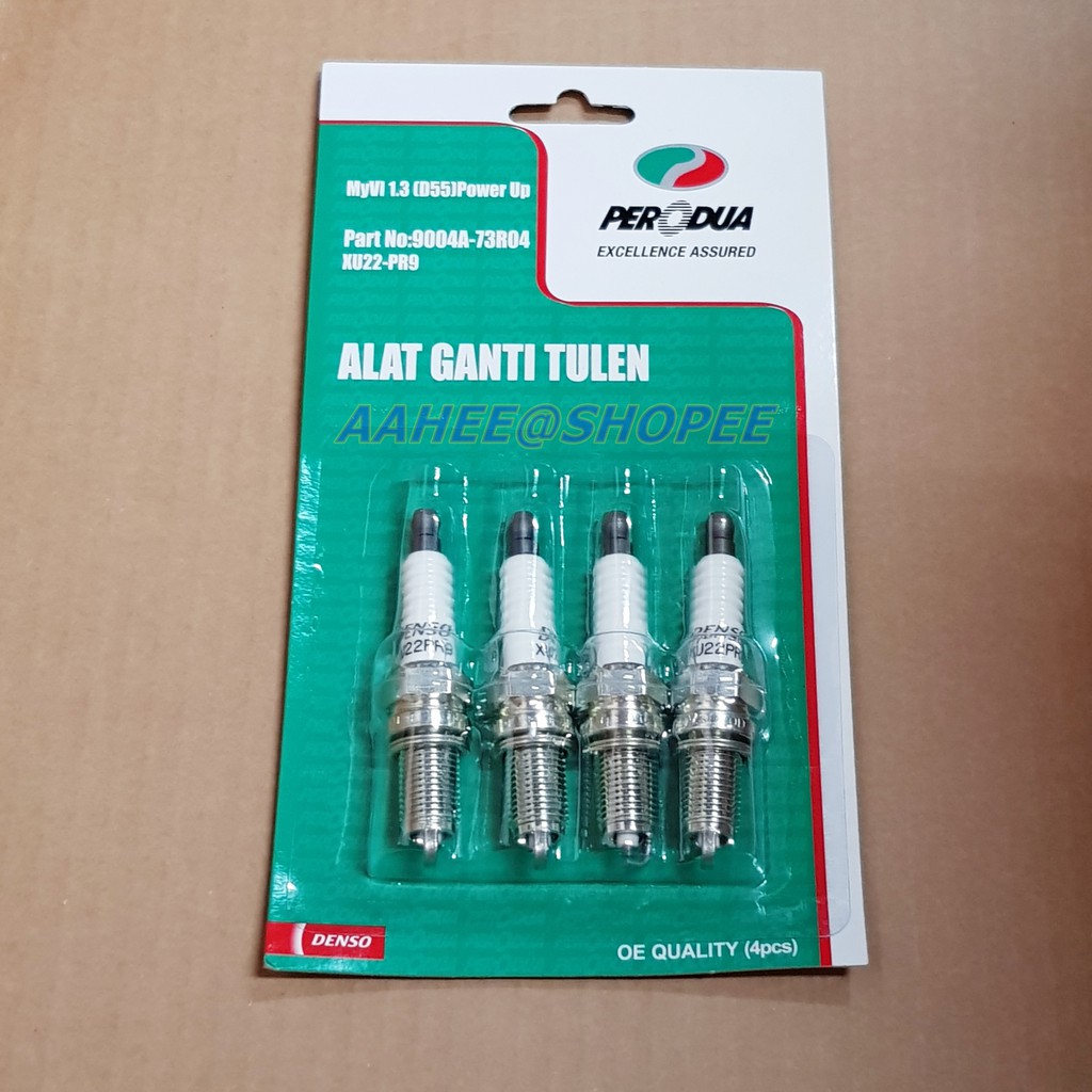 Original Perodua Alza Myvi 1.3 1.5 2007~ Spark Plug 9004A-73R04 DENSO ...