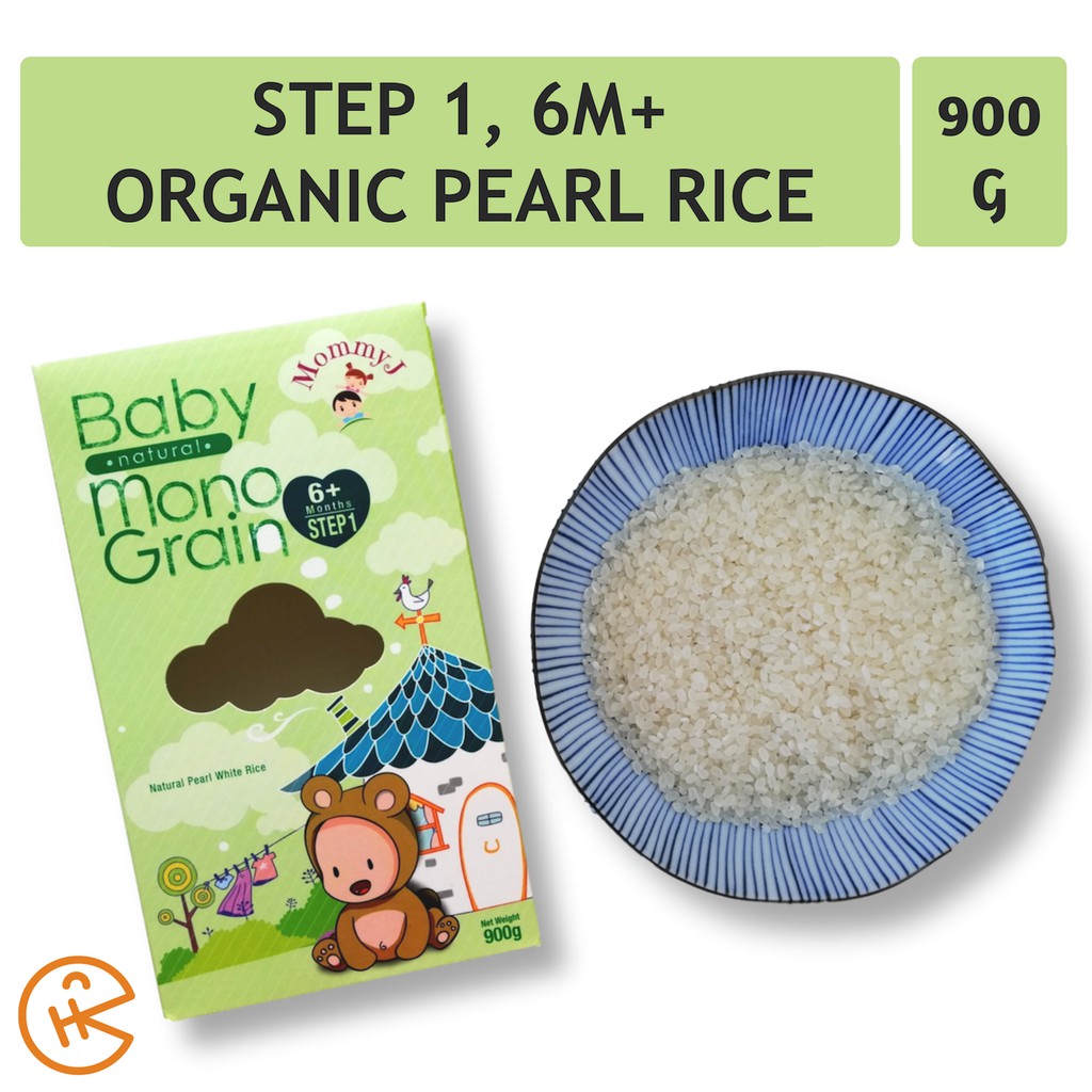 MommyJ Baby Step 1 Organically Grown Pearl White Rice (900g) | Shopee Malaysia