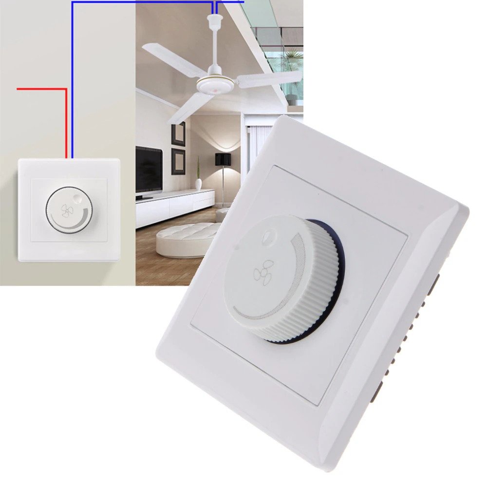 AC 220V Dimmer Light Switch Adjustment Lighting Control Switch Wall ...