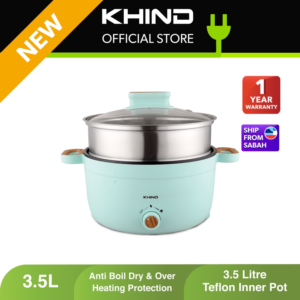 Khind Multi Cooker Pot (3.5L) MCP350S [Sabah Customer Enjoy Cheaper ...