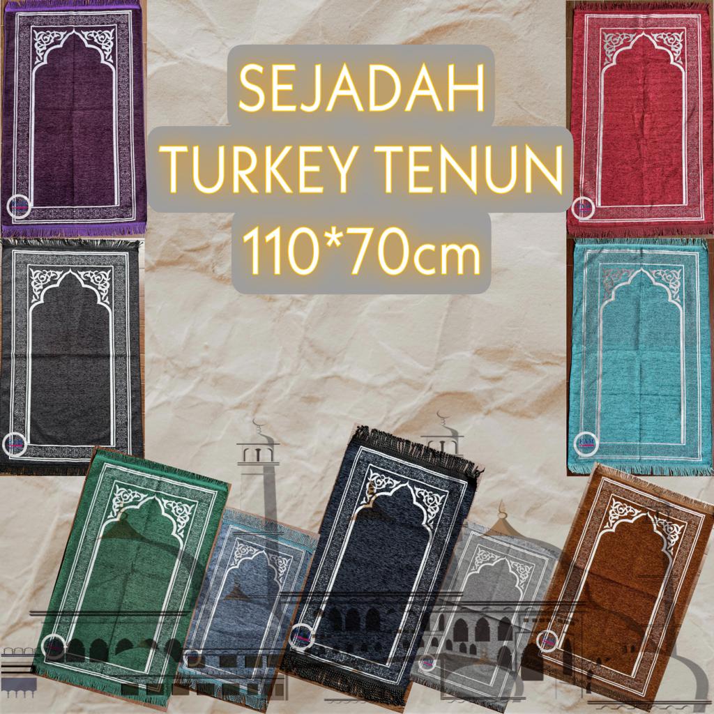 Sejadah Turkey Tenun 110x70cm & 95cm×50cm Travel Friendly Boleh Pilih ...