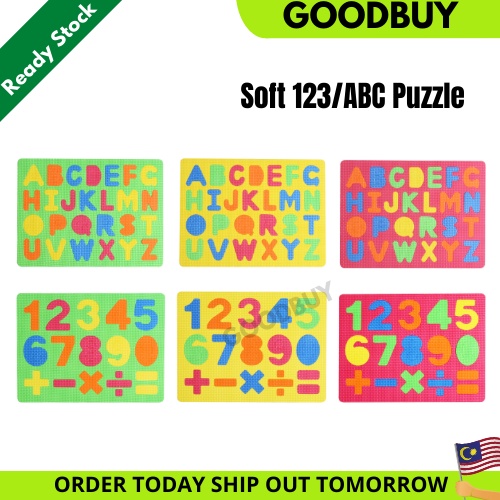 ABC/123 Early Learning EVA Puzzle Mat with Alphabet Number Soft Foam ...