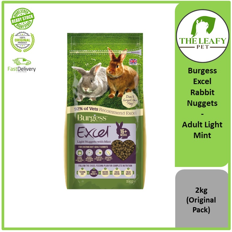 Burgess Excel Rabbit Food / Nuggets Full Range for All Life Stages ...