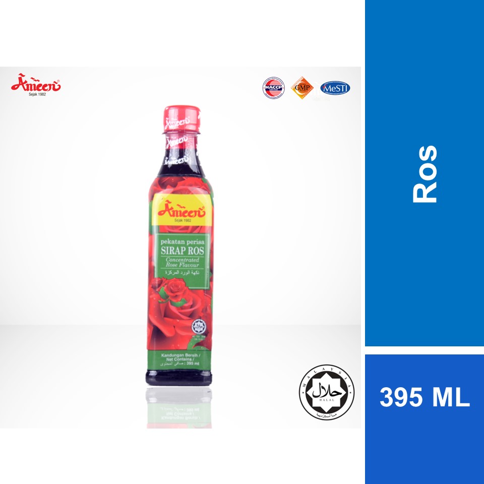 Ameen Flavoured Concentrated Syrup (Rose) 395ml | Shopee Malaysia