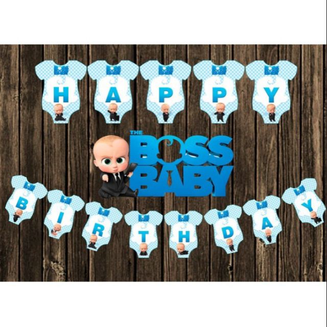 Boss Baby Flag Banner Bunting (1 set) | Shopee Malaysia