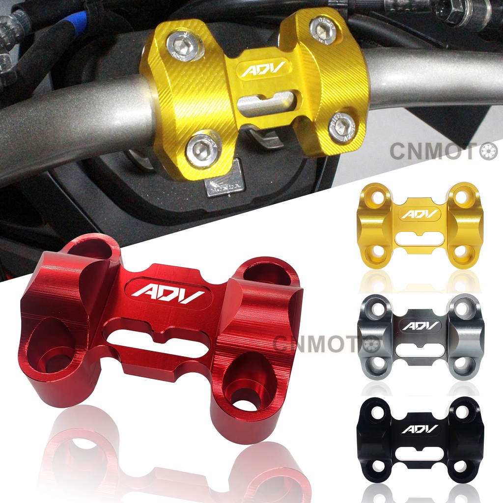 For HONDA ADV150 ADV160 2019-2024 ADV 150 160 CNC Aluminum Handlebar Fat Handlebar Riser Mount ...