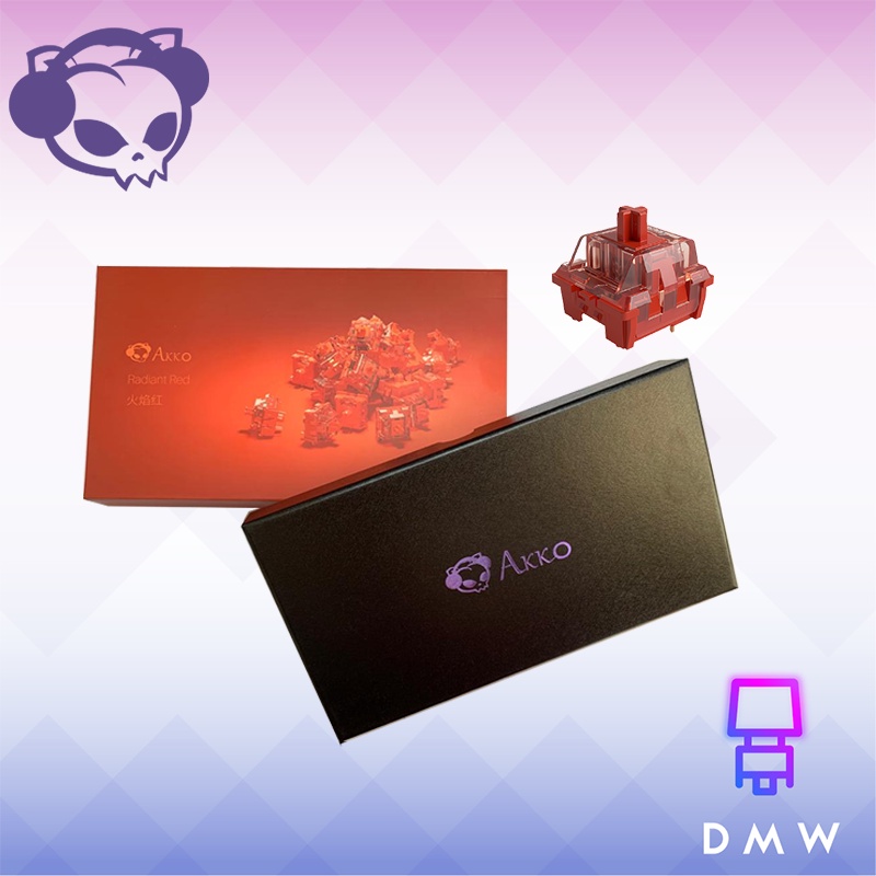 (BRAND NEW!!!) Akko Switch Akko CS Radiant Red/Vintage White/Lavender ...