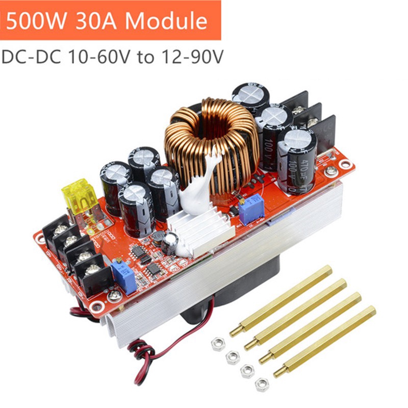 1500W DC-DC Step-up Boost Converter 10-60V to 12-90V 30A Constant Current Power Supply Module ...