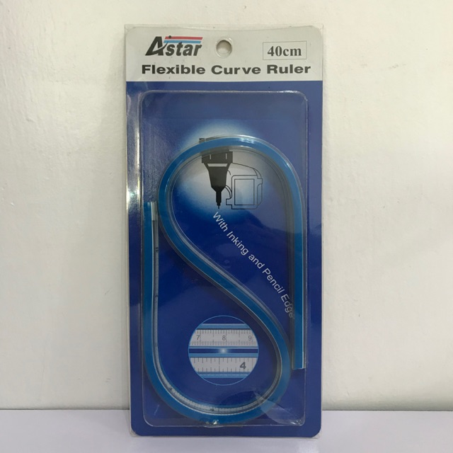 Flexible curve ruler 40cm / 16” - Astar | Shopee Malaysia