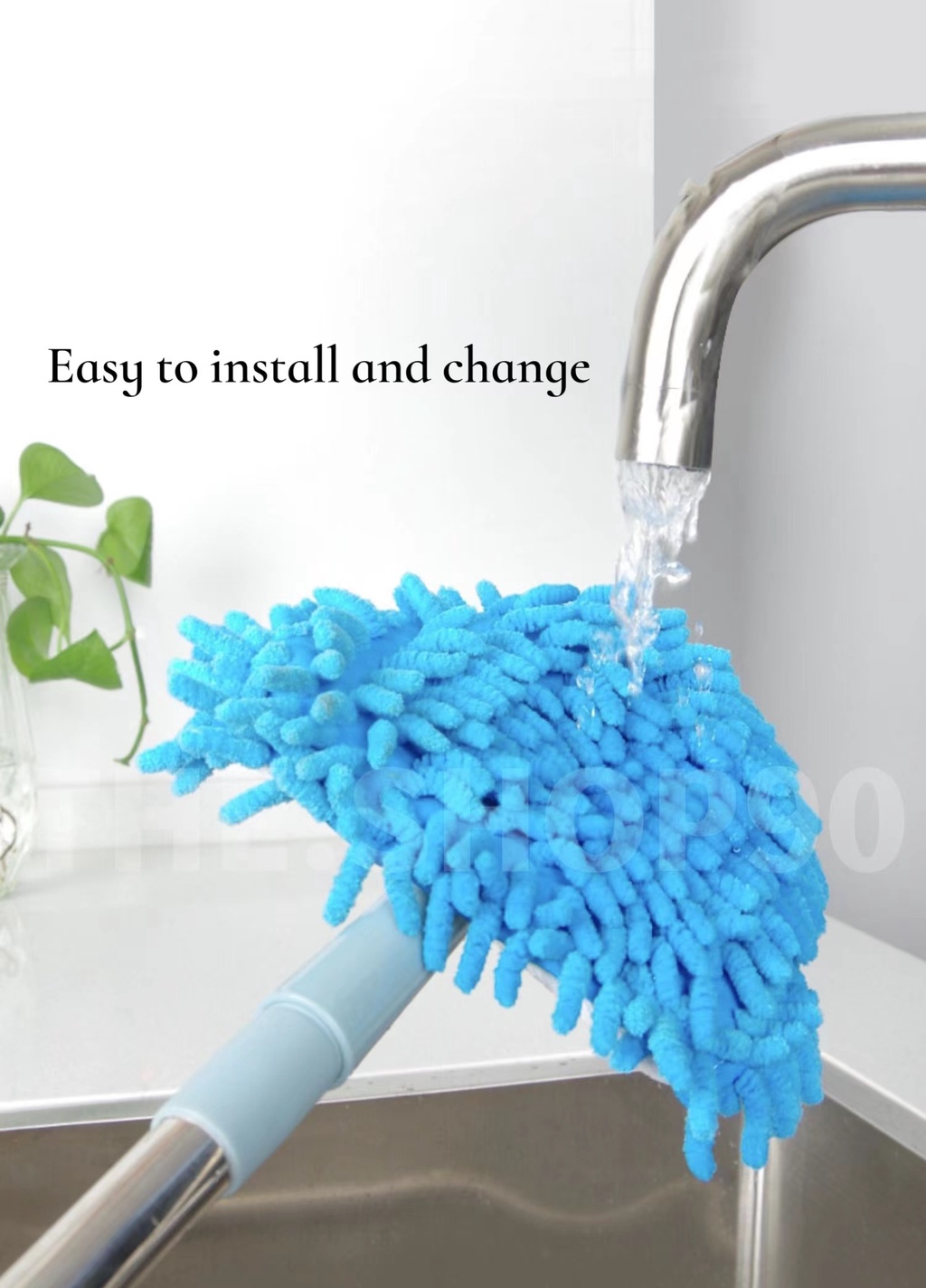 Segi Tiga Mop Lantai 180 Degree Rotatable Adjustable Triangle Cleaning ...