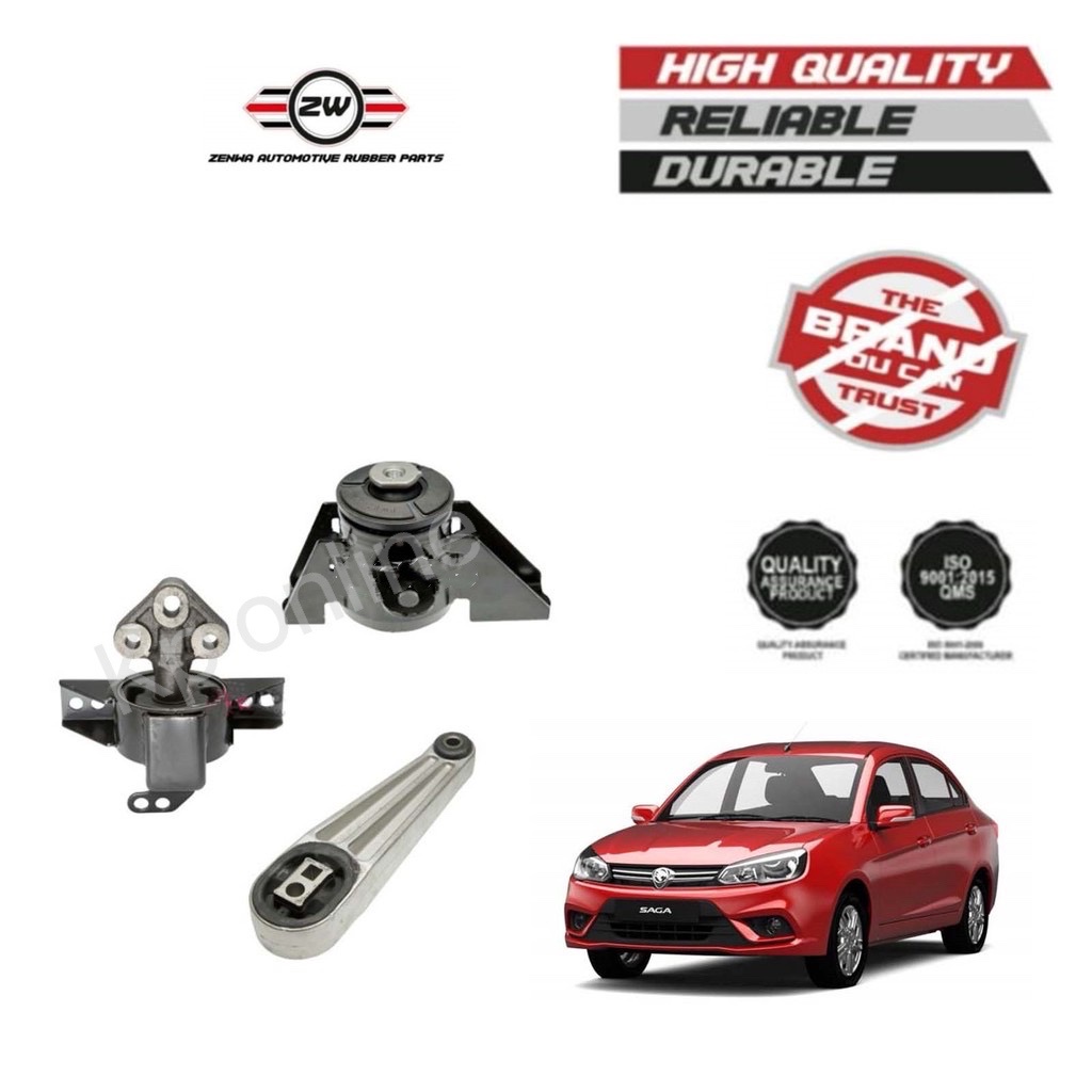 PROTON SAGA VVT 16 AUTO ENGINE MOUNTING SET (ZW) | Shopee Malaysia