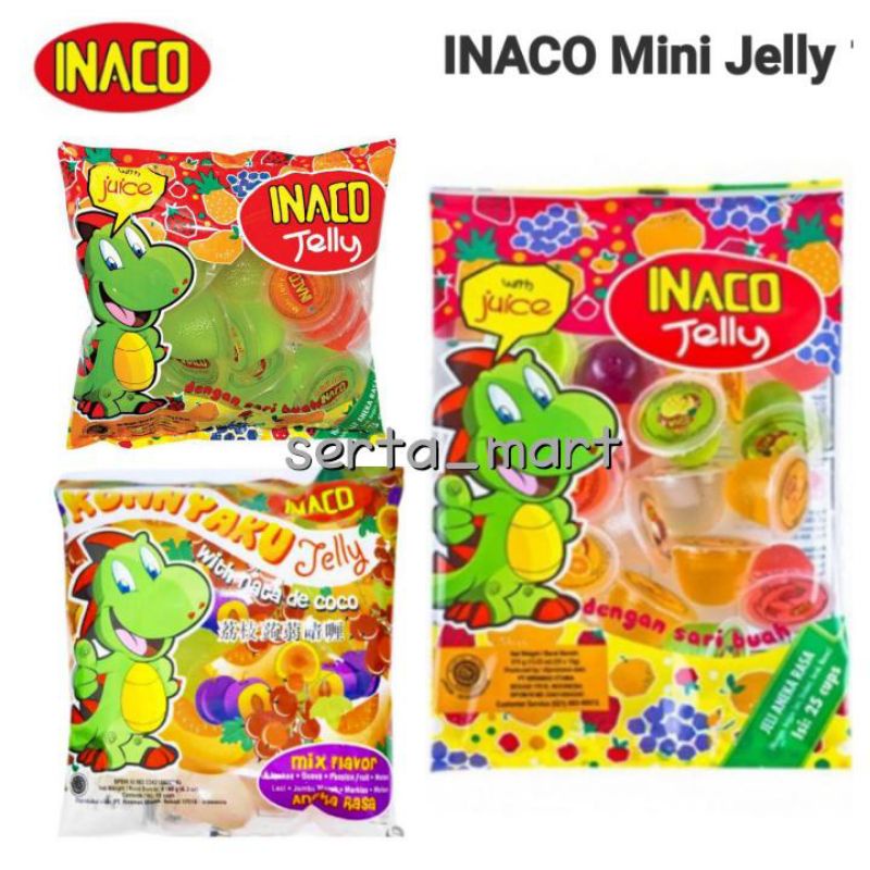 Inaco Mini Jelly 10pcs x 15gr - Konyaku Jelly 15's - Inaco Mini Pudding ...