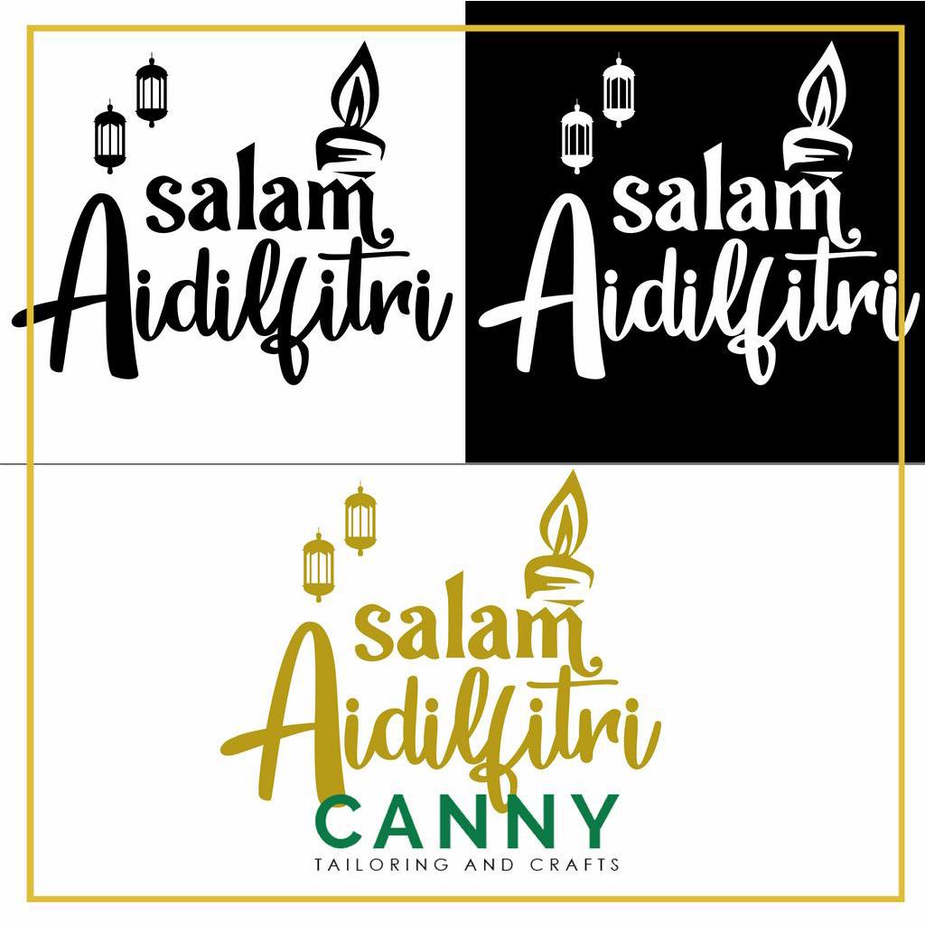 DESCRIPTION: CUSTOMIZED BALLOON STICKER HARI RAYA EDITION [BLACK / GOLD ...