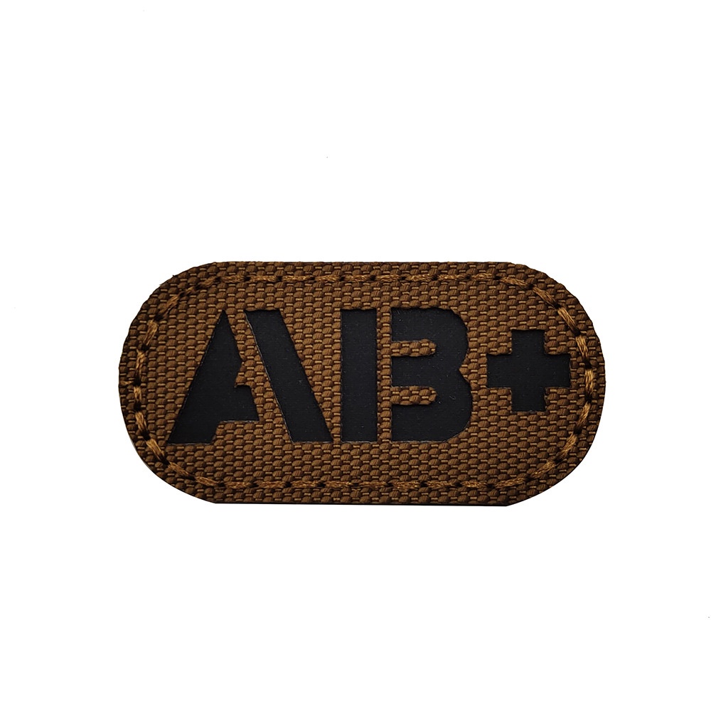 2.5*5CM IR Reflective A+ B+ AB+ O+ Mini Blood Type Patch Rescue Glow in ...