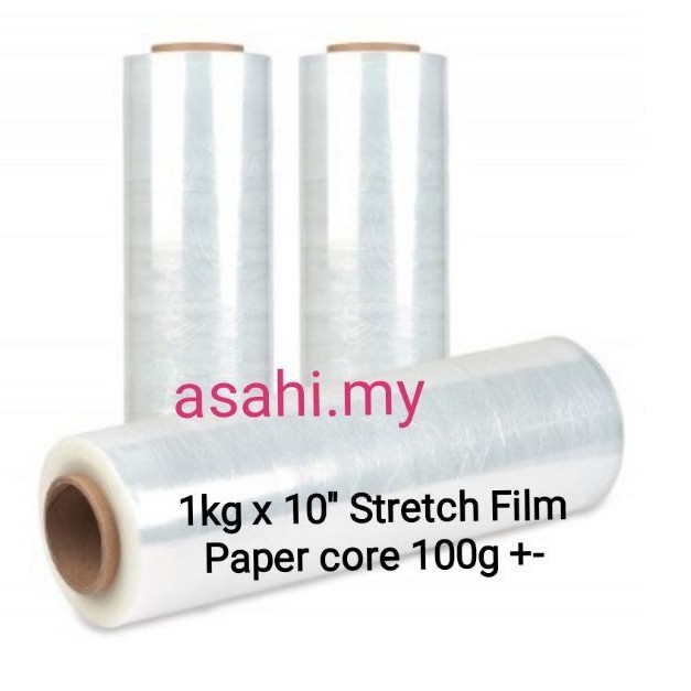1kg x 250mm (10'') Stretch Film / carton box wrapper / Transparent ...