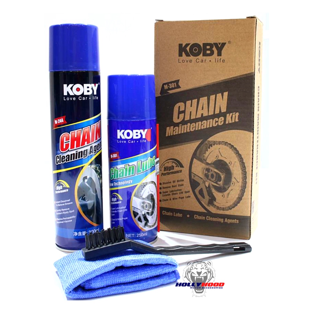 KOBY CHAIN LUBE CHAIN CLEANER CHAIN BRUSH SPRAY RANTAI PENCUCI RANTAI ...