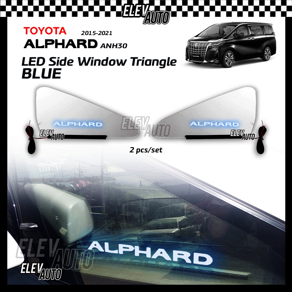 Toyota Alphard ANH30 AGH30 2015 - 2021 LED Side Window Display Mirror ...