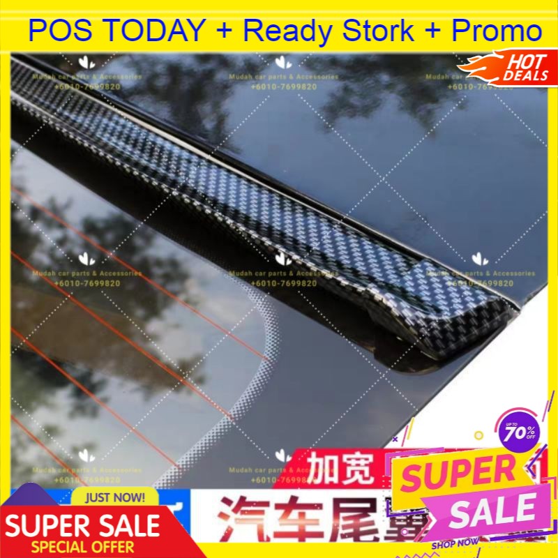 SAMURAI Car Rear Bonnet Spoiler Carbon Diffuser Spoiler Axia Myvi Saga ...