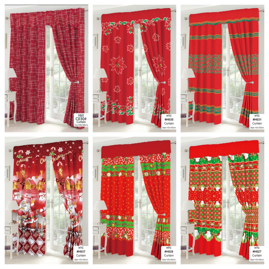 Red Kurtina Plain Curtains Room Decor Curtain for Window Door Bedroom ...
