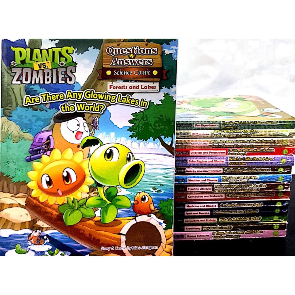 PLANTS VS ZOMBIES - QUESTIONS & ANSWERS (22 TITLES IN 1 SET) | Shopee ...