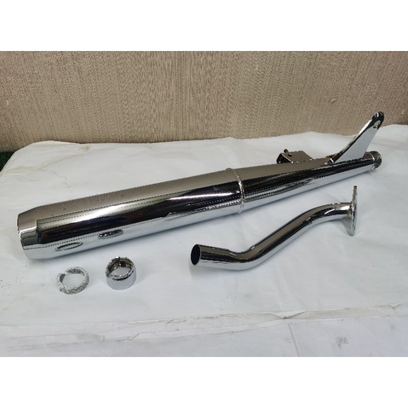 * YAMAHA Y80 EXHAUST PIPE ASSY COMPLETE SET EKZOS EXHAUST NECK CENTRE ...