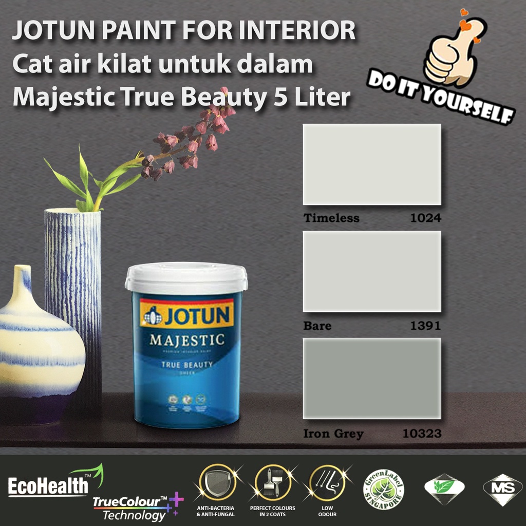 Jotun Majestic True Beauty Collection 5 Liter Timeless 1024 / Bare 1391 ...