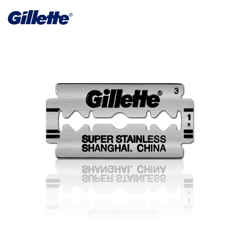 Gillette Razor Super Blue Straight Razor Men Razor Blades Stainless ...