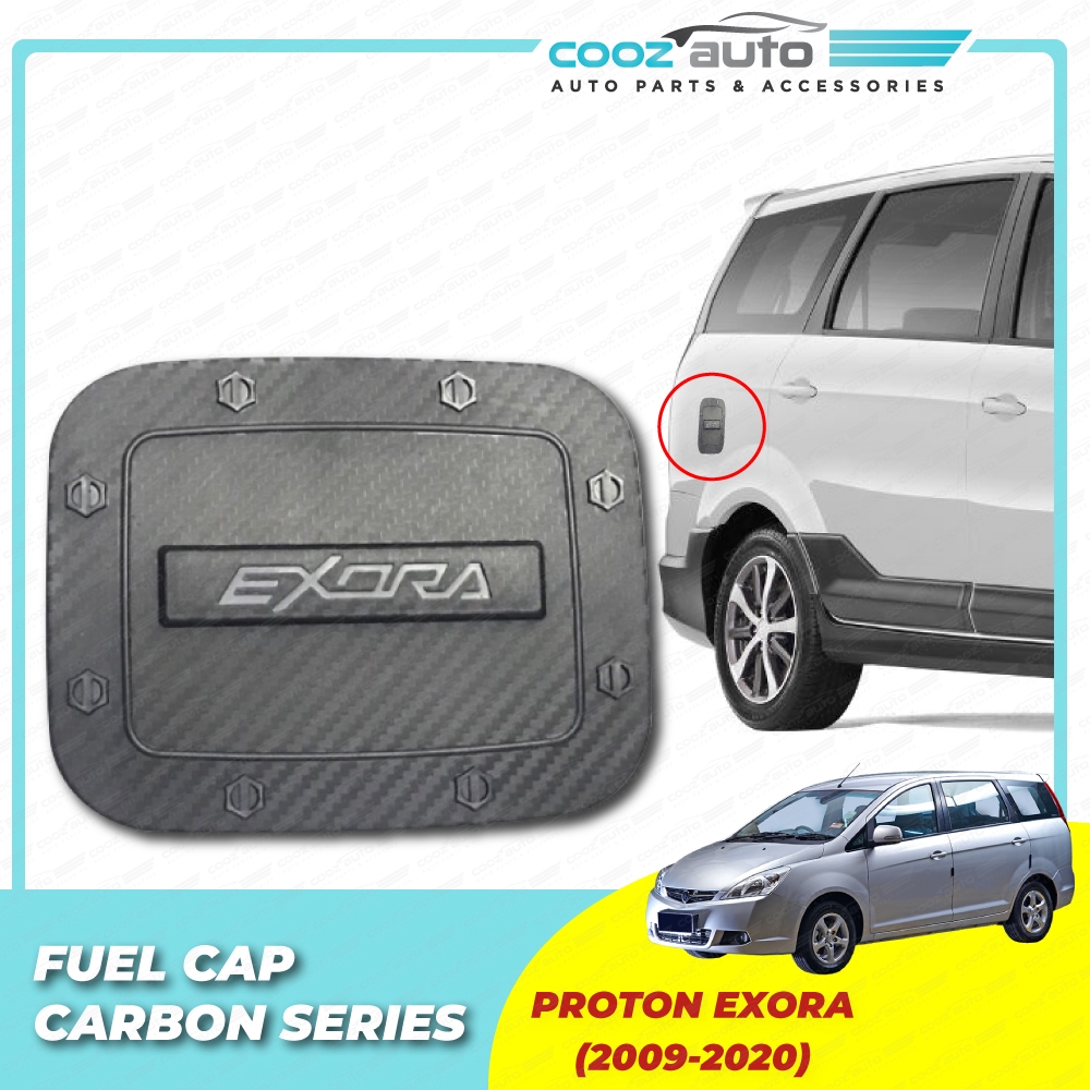 Proton Exora 2009 - 2020 Fuel Tank Cover Protector Fuel Cap Trim Carbon ...
